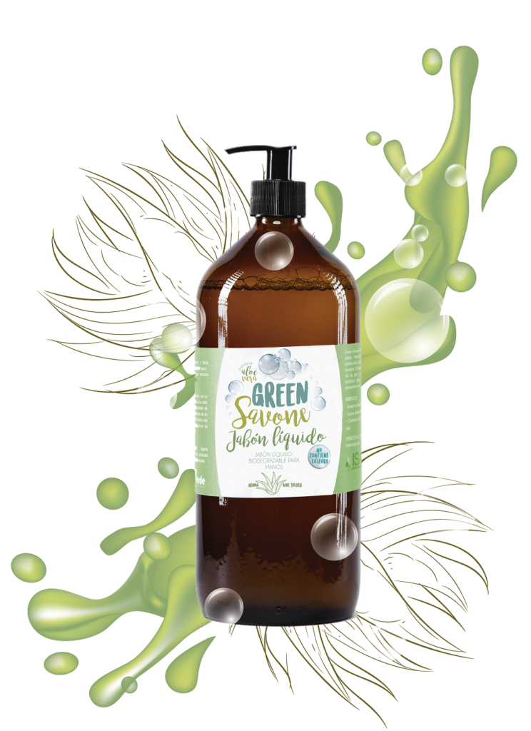 Green Savone | Jabón De Manos Biodegradable Aloe Splash | Litro ...